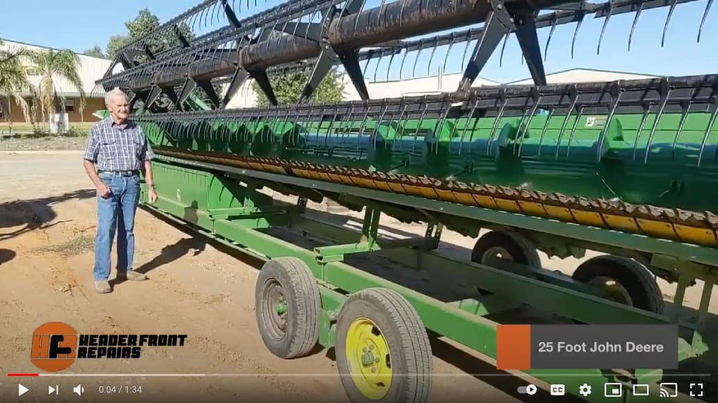 25 Foot Tin Front with Broken Table Auger - Header Front Repairs